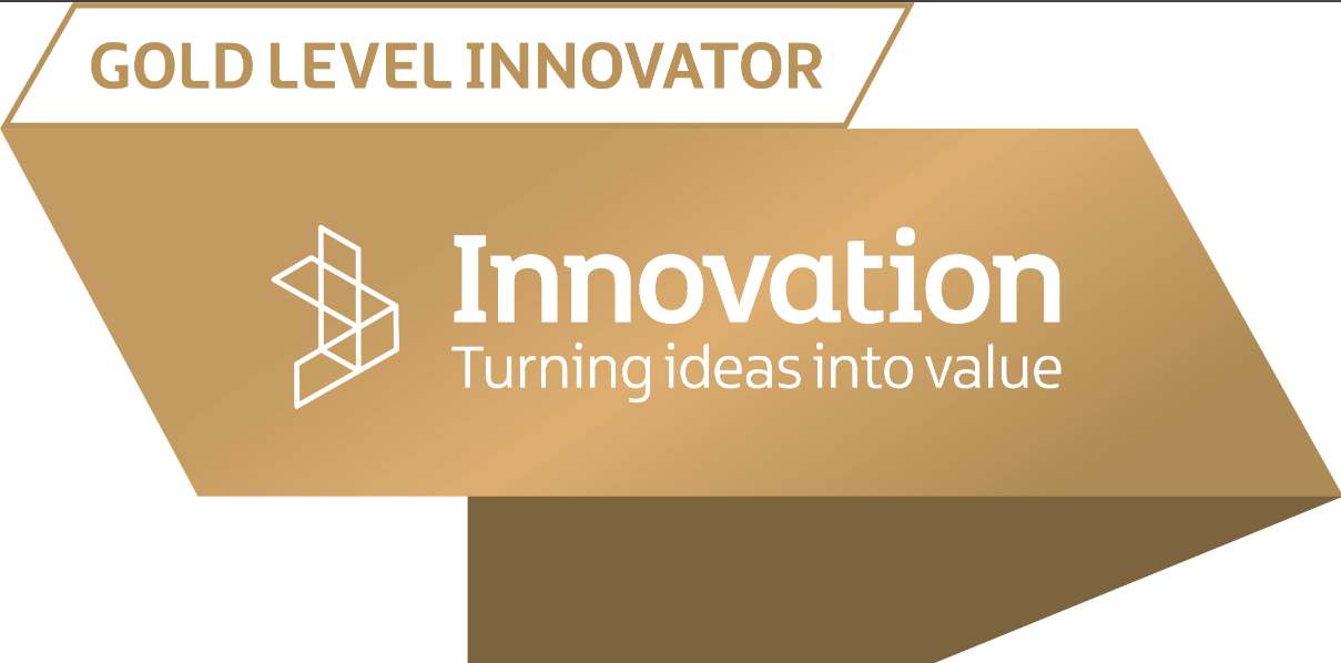 Gold Innovator NI Stamp Awarded by Innovate NI - FN Research