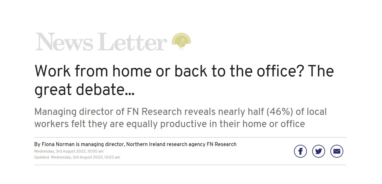 News Letter: Work from home or back to the office? The great debate ...